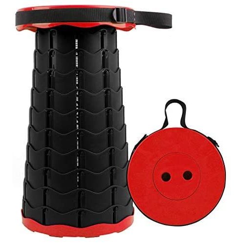 送料無料 GOWITA Upgraded Retractable Folding Stools - 3rd Gen Portable Sturdy Telescoping Camping Stool Lightweight Plas