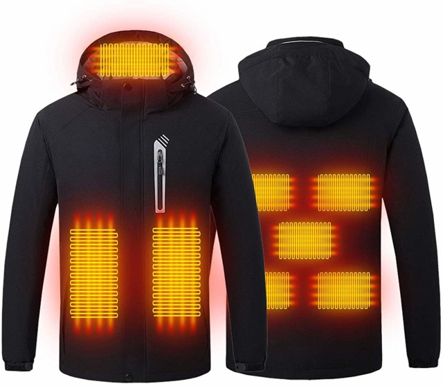 電熱ジャケット 2020年最新 USB 加熱 ジャケット 加熱服 ヒートジャケット 冬 ヒーター 冬服 保温 防寒 秋冬用 メンズ