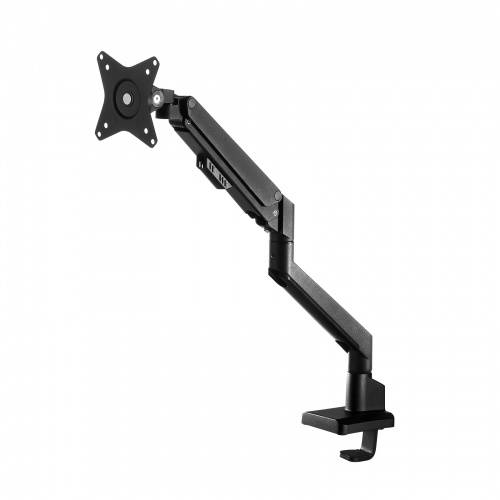 即納 サンワサプライ モニターアーム（シングル・ガススプリング式・薄型ショートクランプ）