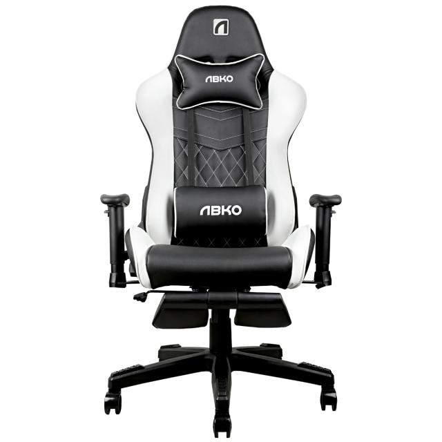 ★数量限定★ABKO ゲーミングチェア AGC21(WHITE)白 GAMING CHAIR [メーカー保証有] フットレスト付き /の通販はau PAY マーケット - サイバーベイ au ...