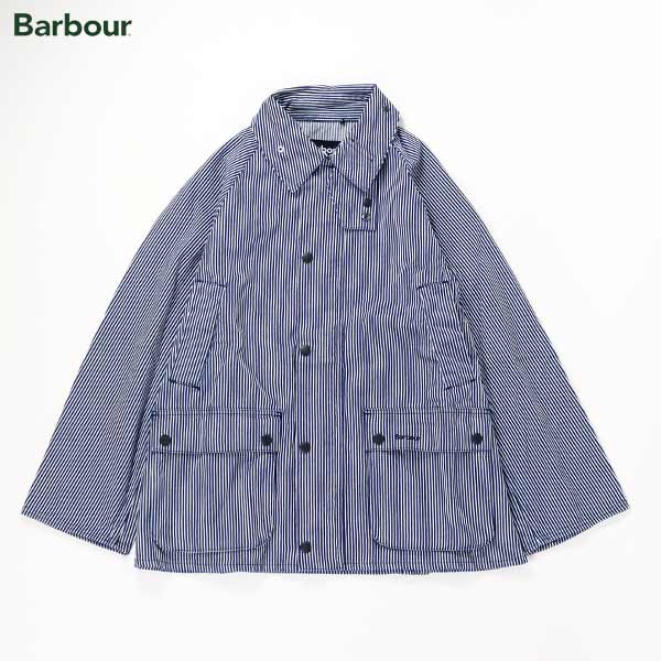 バブアー Barbour / OS BEDALE Hickory Stripe オーバーサイズ ビデイル ヒッコリーストライプ / Indigo Stripe / MCA1025 / オーバーサイズフィット / メンズ / 2025春夏