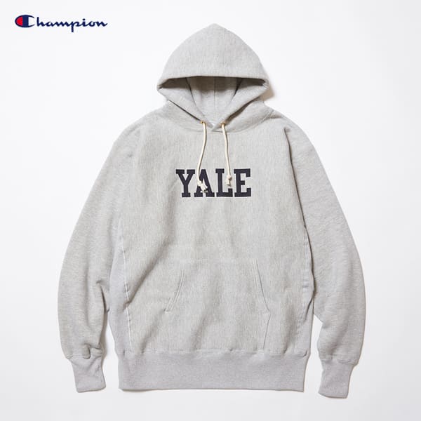 Champion チャンピオン / リバースウィーブ(R) フーデッドスウェットシャツ (YALE) (TRUE TO ARCHIVES) (C3-S122) (シルバーグレー) (2025秋冬)
