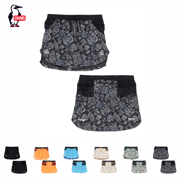 チャムス CHUMS / CHUMS X みゃこ Running Skirt チャムス×みゃこ ランニングスカート / CH18-1356 / スカート / シンプル / アウトドア / カジュアル / 2025秋冬