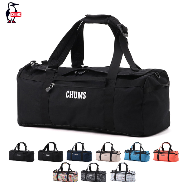 チャムス CHUMS / Recycle CHUMS 2way Boston Bag 45 リサイクルチャムス2ウェイボストンバッグ45 / CH60-4019 / ユニセックス / 2Way / 大容量 / 軽量 / 2025秋冬 新作