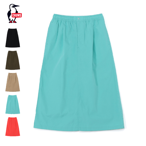 チャムス CHUMS / プランジロングスカート Plunge Long Skirt / CH18-1335 / ロングスカート / フレアシルエット / ポケット付き / シンプル / レディース / 2025春夏