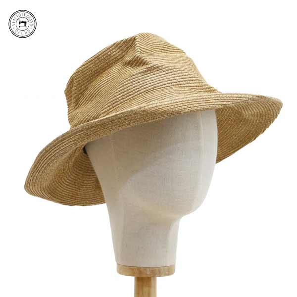 デコー / DECHO / WASHI BRAID CRASH HAT 和紙ブレイドクラッシュハット / 4-7SD25 / 和紙 ハット 帽子 / ユニセックス / 日本製 / 2025春夏