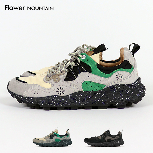 フラワーマウンテン Flower MOUNTAIN / YAMANO3 ヤマノスリー / メンズ / Black FM63103 / Beige/Green FM63093 / スニーカー / 2025春夏