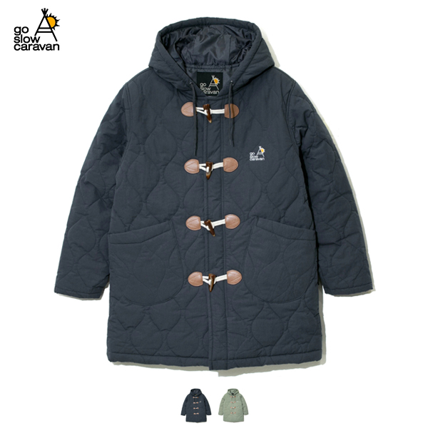 20%OFF / go slow caravan / C/N キルトパディングダッフルコート (310234) (ミルスペック) (ゴースローキャラバン) (2023秋冬)