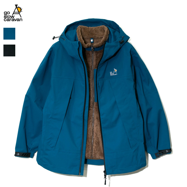 20%OFF / ゴースローキャラバン / 3レイヤー 3WAYパーカーJK / 330224 / インナーベスト付 / 撥水 防汚 軽量 / ユニセックス / go slow caravan / 2024秋冬