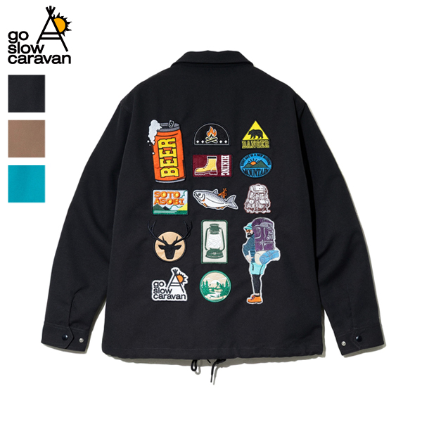 go slow caravan ゴースローキャラバン / T/CキャンバスワッペンコーチJKT / 350230 / アウター / ジャケット / ブルゾン / カジュアル / アウトドア / 2025秋冬