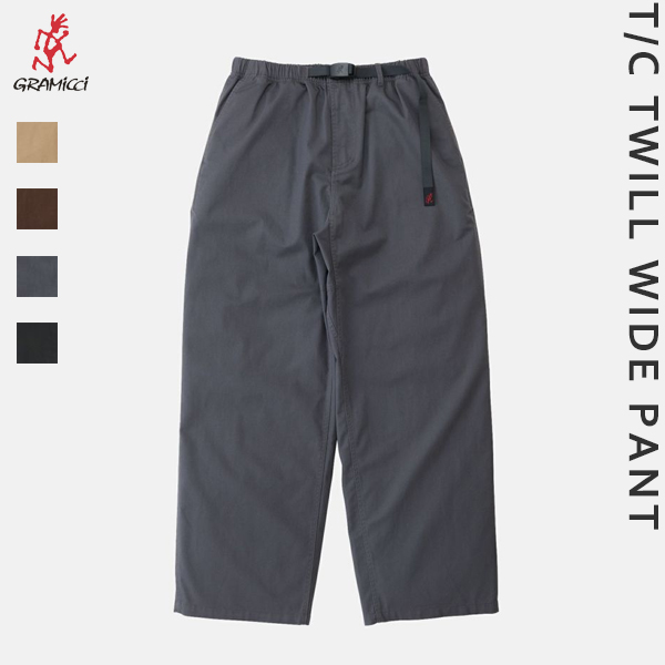 グラミチ / GRAMICCI / T/C TWILL WIDE PANT / T/Cツイルワイドパンツ / GMP5-FJP004 / メンズ / 日本限定モデル / 2025秋冬