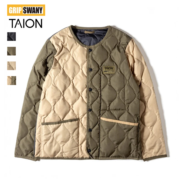 グリップスワニー GRIP SWANY / TAION X GRIP SWANY DOWN JACKET / TAION-GRIPSWANY-JK01 / 保温性 / ダウンジャケット / ノーカラー / 800フィルパワー / 2025秋冬