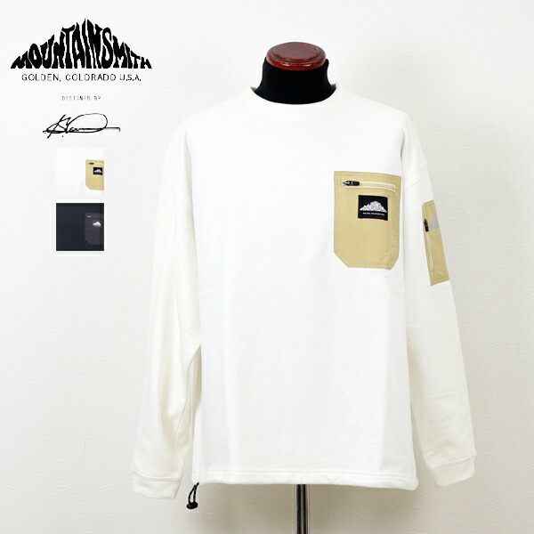 30%OFF / MOUNTAIN SMITH マウンテンスミス / Yampa recycred Crew クルーネックスウェット (MS0-000-200016) (2020春夏)