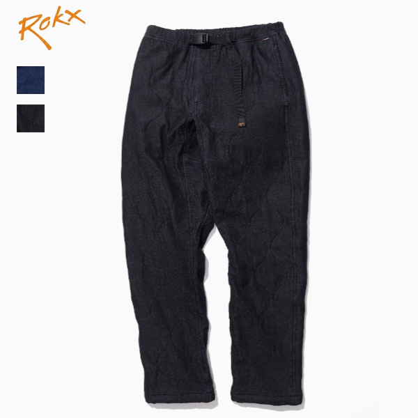 ロックス ROKX / DENIM QUILT WORK PANT insulated POLARTEC POWER FILL / デニム キルトワークパンツ / RXMF241009 / キルティングパンツ / メンズ / 2024秋冬