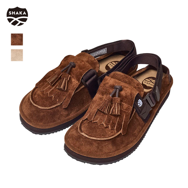 シャカ SHAKA / MOC MULE TASSEL SUEDE モック ミュール タッセル スエード / SK-296 / サンダル / 軽量 / スエード / トラッド / カジュアル / 4WAY / レディース / 2025秋冬
