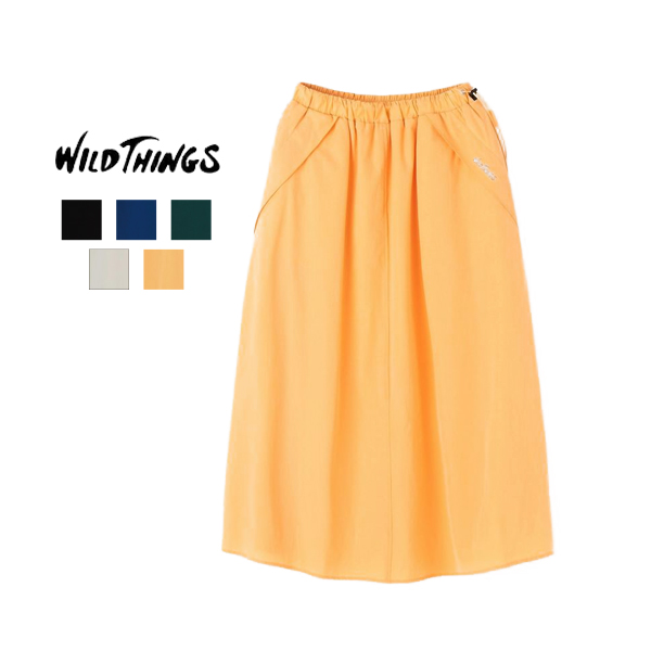 ワイルドシングス WILDTHINGS / ラックススカート LAX SKIRT / WTL25025AD / ロングスカート / 伸縮性 / シンプル / レディース / 2025春夏