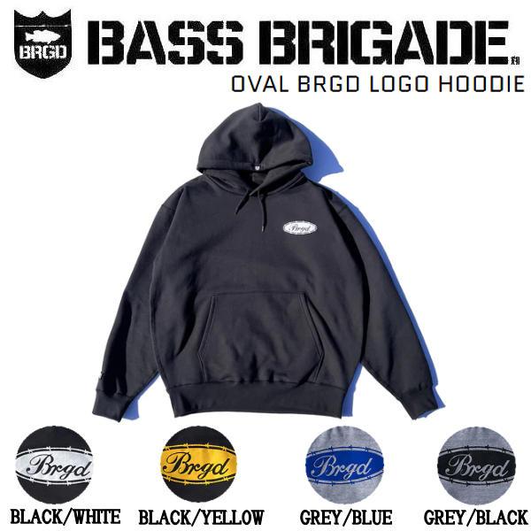 【BASS BRIGADE】バスブリゲード 2023春夏 OVAL BRGD LOGO HOODIE メンズ パーカー プルオーバー アウトドア