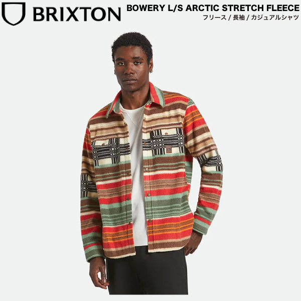 【BRIXTON】ブリクストン メンズ フランネルシャツ フリースシャツ カーハート風 長袖トップス カジュアル ストリート アウトドア