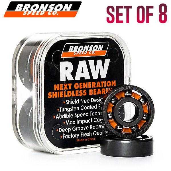【BRONSON】ブロンソン SPEED CO. RAW BEARING スケートボード ベアリング パーツ ロー スケボー sk8