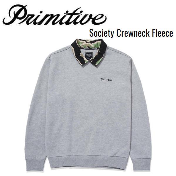 【Primitive】プリミティブ 2022秋冬 Society Crewneck Fleece クルーネック トレーナー スウェット スケートボード