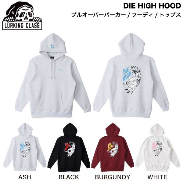 【LURKING CLASS】ラーキングクラス 2024秋冬 DIE HIGH HOOD メンズ プルオーバー パーカー 長袖トップス ストリート