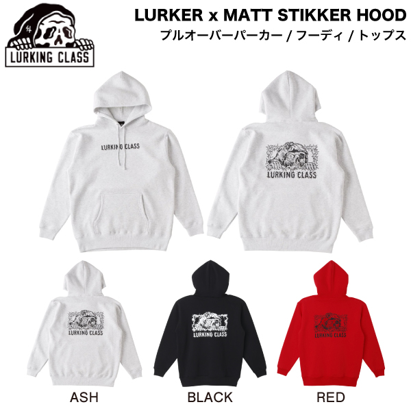 【LURKING CLASS】ラーキングクラス 2024秋冬 LURKER x MATT STIKKER HOOD メンズ プルオーバー パーカー 長袖トップス