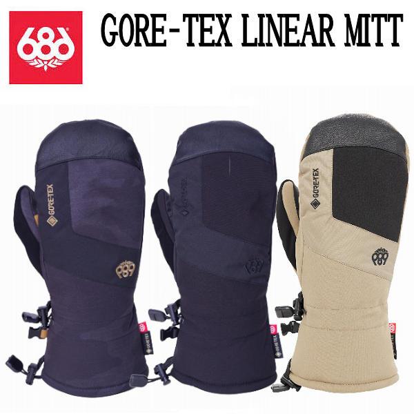 【686】シックスエイトシックス GORE-TEX メンズ ゴアテックス スノーグローブ ミトン 手袋 スノーウェア スノーボード スキー