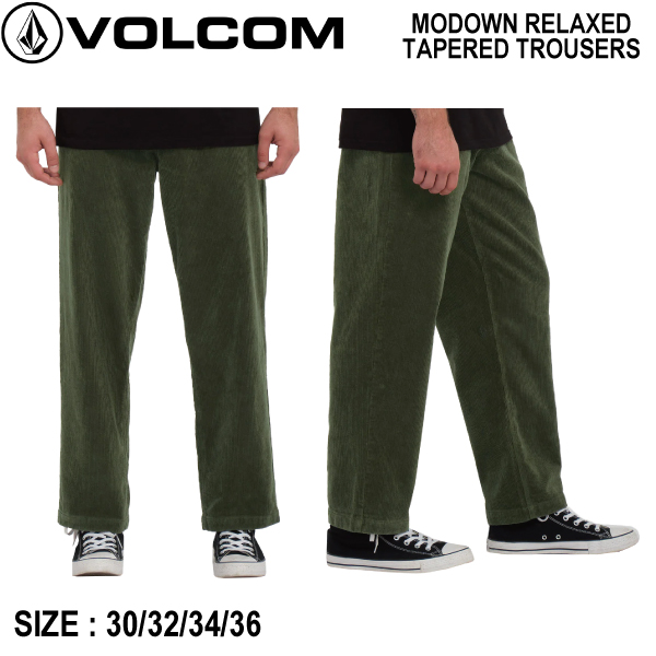 【VOLCOM】ボルコム 2023秋冬 MODOWN RELAXED TAPERED TROUSERS メンズ コーデュロイ パンツ ボトムス ズボン