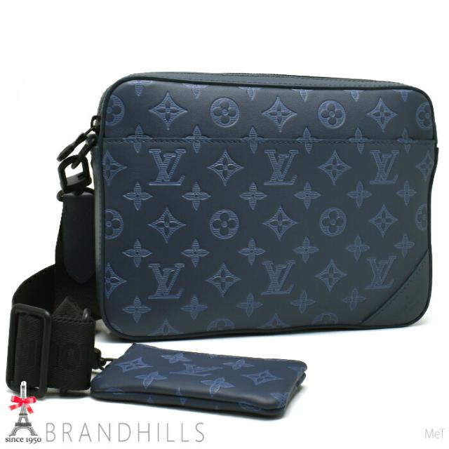 ルイヴィトン ショルダーバッグ デュオ メッセンジャー シャドウ ネイビー M45730 LOUIS VUITTON ほぼ未使用 【中古】