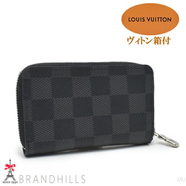 ルイヴィトン ジッピーパース ダミエ グラフィット ケース N63076 LOUIS VUITTON 美品 【中古】