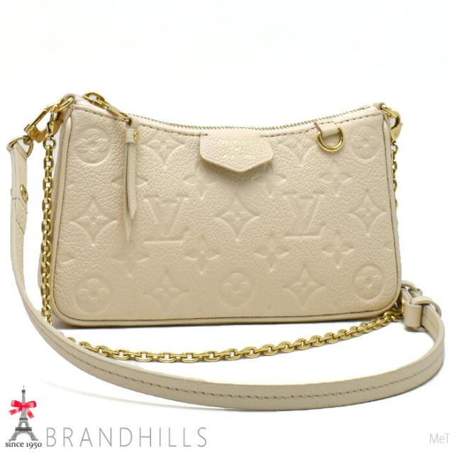 ルイヴィトン ショルダーバッグ イージーポーチ モノグラム アンプラント クレーム M81066 LOUIS VUITTON ほぼ未使用 【中古】