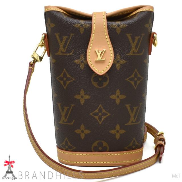 ルイヴィトン ショルダーバッグ レディース フォールド ミーポーチ モノグラム M80874 LOUIS VUITTON ほぼ未使用 【中古】