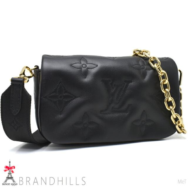 ルイヴィトン ショルダーバッグ ウォレット オン ストラップ モノグラム バブルグラム M81398 LOUIS VUITTON ほぼ未使用 【中古】