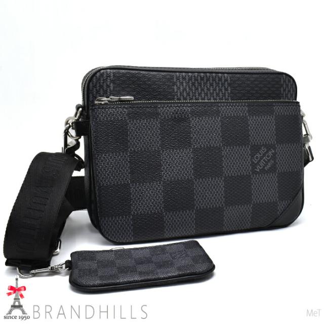 ルイヴィトン ショルダーバッグ トリオ メッセンジャー ダミエグラフィット 3D N50017 LOUIS VUITTON ほぼ未使用 【中古】