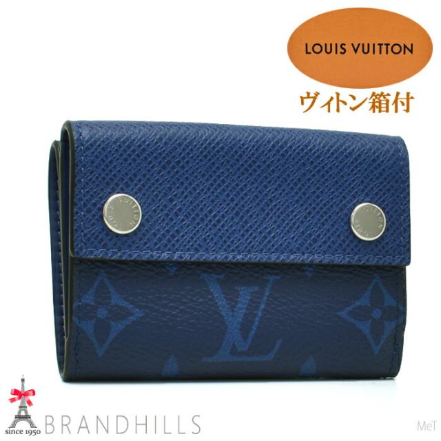 ルイヴィトン 財布 三つ折り ディスカバリー コンパクトウォレット タイガラマ コバルト M67620 LOUIS VUITTON 美品 【中古】
