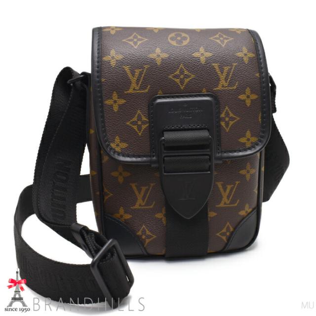ルイヴィトン ショルダーバッグ メンズ アーチー メッセンジャー モノグラム マカサー M46442 LOUIS VUITTON 美品 【中古】