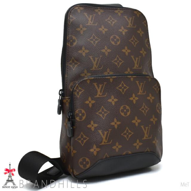 ルイヴィトン ボディバッグ アヴェニュー スリングバッグ モノグラム マカサー M45897 LOUIS VUITTON 極美品 【中古】