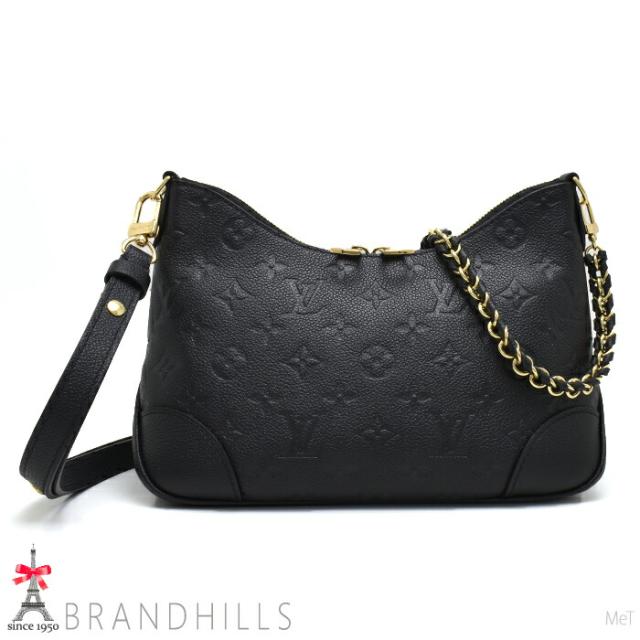 ルイヴィトンショルダーバッグ ブーローニュPM モノグラム アンプラント ノワール M12930 LOUIS VUITTON ほぼ未使用 【中古】