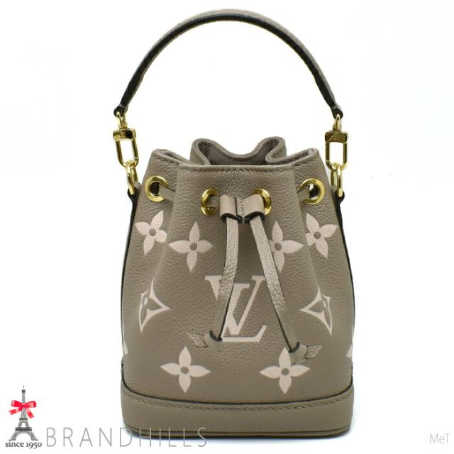 ルイヴィトン ショルダーバッグ ナノ ノエ バイカラー モノグラム アンプラント M46291 LOUIS VUITTON 未使用品 【中古】