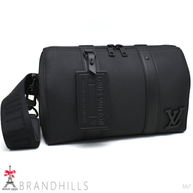 ルイヴィトン シティ キーポル アエログラム グレインカーフレザー ブラック M59255 LOUIS VUITTON ほぼ未使用 【中古】