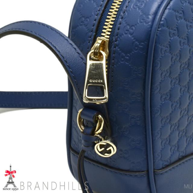 グッチ ショルダーバッグ レディース マイクログッチシマ ブルー