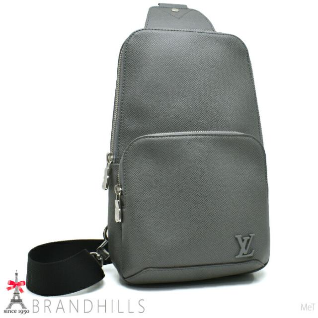 ルイヴィトン ボディバッグ メンズ アヴェニュー スリングバッグ タイガ グリ M30801 LOUIS VUITTON 極美品 【中古】