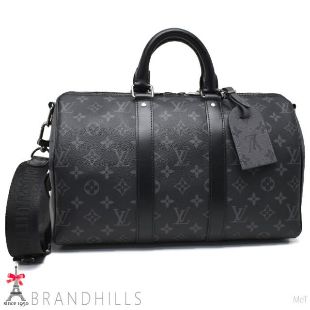 ルイヴィトン ショルダーバッグ キーポル バンドリエール 35 モノグラム エクリプス M46655 LOUIS VUITTON 極美品 【中古】
