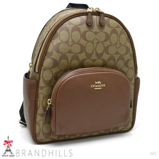 コーチ リュック レディース レザー PVC カーキ サドル バックパック 5671 COACH 未使用品 【中古】