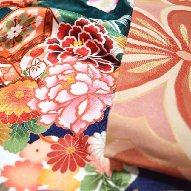 レンタル】 振袖 25点セット 深緑 成人式 H L アッシュエル ふりそで