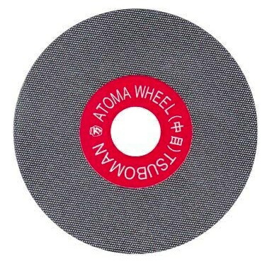 ツボ万 アトマホイール 中目 ATMW-100#400 コード12713 サイズφ100mm 穴径φ20mm 基板厚0.5mm 農器具・ドリル ...
