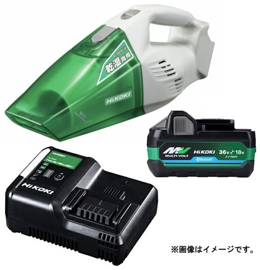 HiKOKI コードレスクリーナ R18DSL(S)(NN)+バッテリBSL36A18BX+充電器UC18YDL2付 乾湿両用 18V対応 日立 ハイコーキ オリジナルセット品