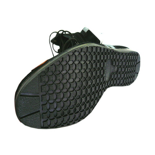 安全靴 半長靴 青木産業 技 F-1 サイドファスナー付 鋼鉄先芯 23.5〜28.0cm スエード 黒／グレー 紐 (w00564)