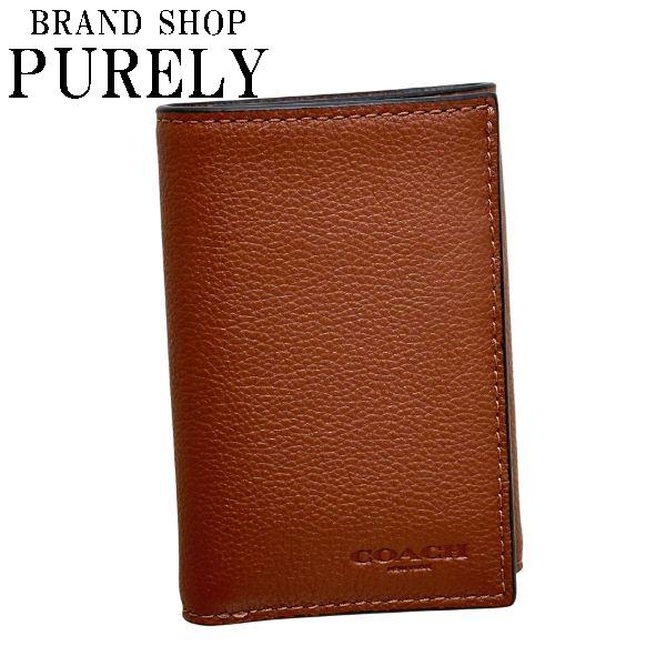 コーチ F23845 COACH 財布 折り財布 メンズ アウトレット レザー 三つ折り ウォレット F23845 SAD サドル  COACH メンズ
