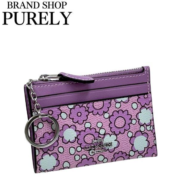 国内発送 コーチ 財布 レディース COACH ケース フローラル プリント ミニ スキニー ID ケース ポーチ CBL74 SVY2I リリーマルチ